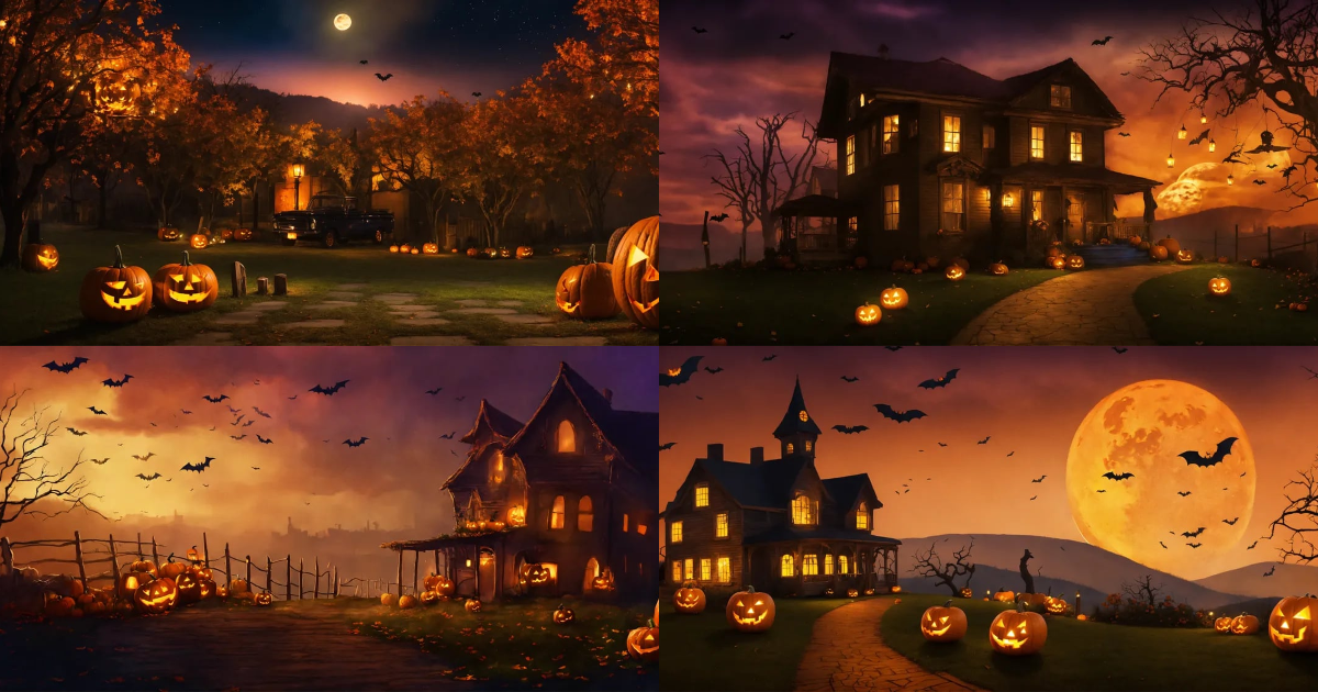 Lexica - Halloween scene