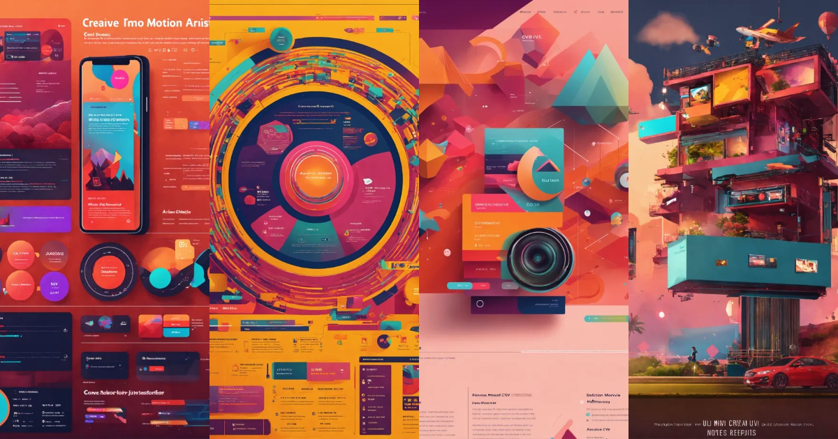 Lexica - Creative motion Graphics artist , UI/UX CV Design