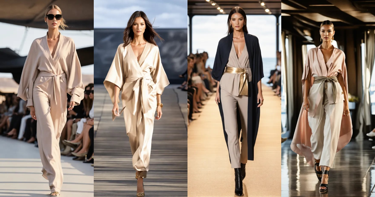 Lexica - 3d realistic photo of female treaveler walking runway during ...