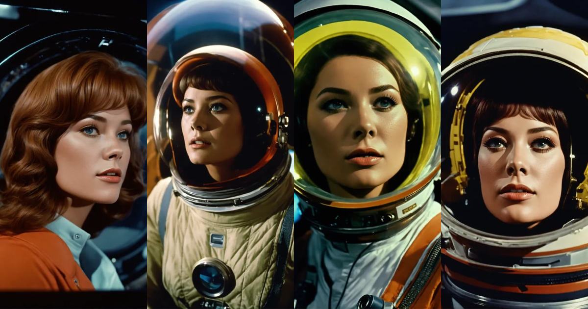 Lexica - Woman 1963 sci fi movie in space shuttle, stunning ...