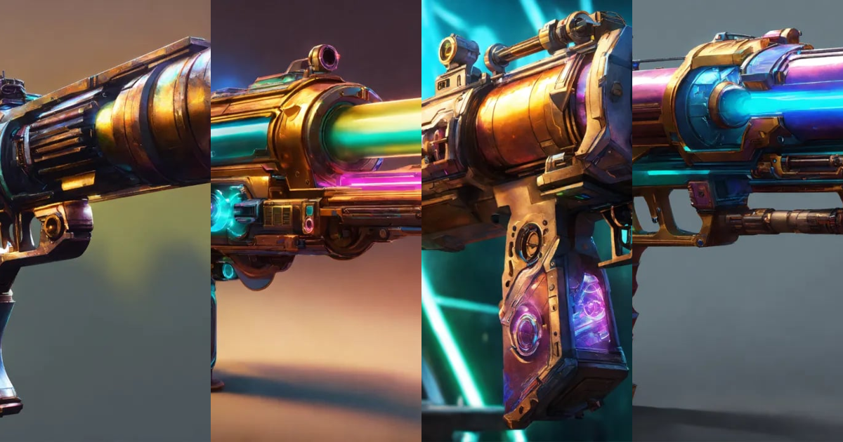 Lexica - A side-view of an unstable mysterious element powered blaster ...