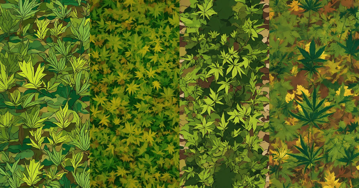 Lexica - Weed and tree camouflage pattern