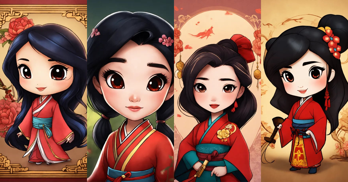 Lexica - Disney Mulan in chibi style