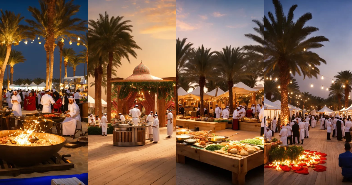 Lexica - Visualize a vibrant scene at the 'Taste of Bahrain' Food ...