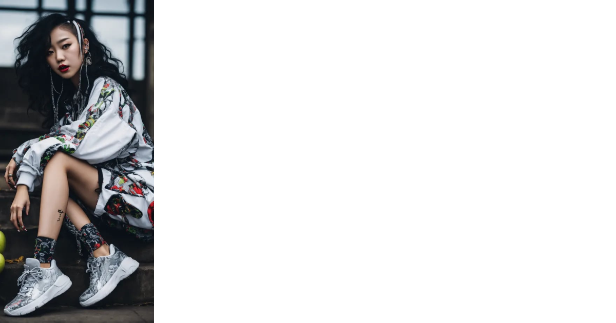 Lexica - Full body biracial korean female \vampire in hiphop streetwear ...