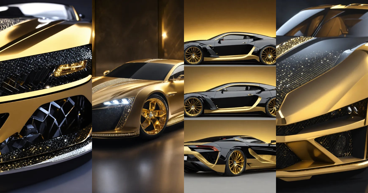 Lexica - Unknown super sport car, design with diamond, luxury design ...
