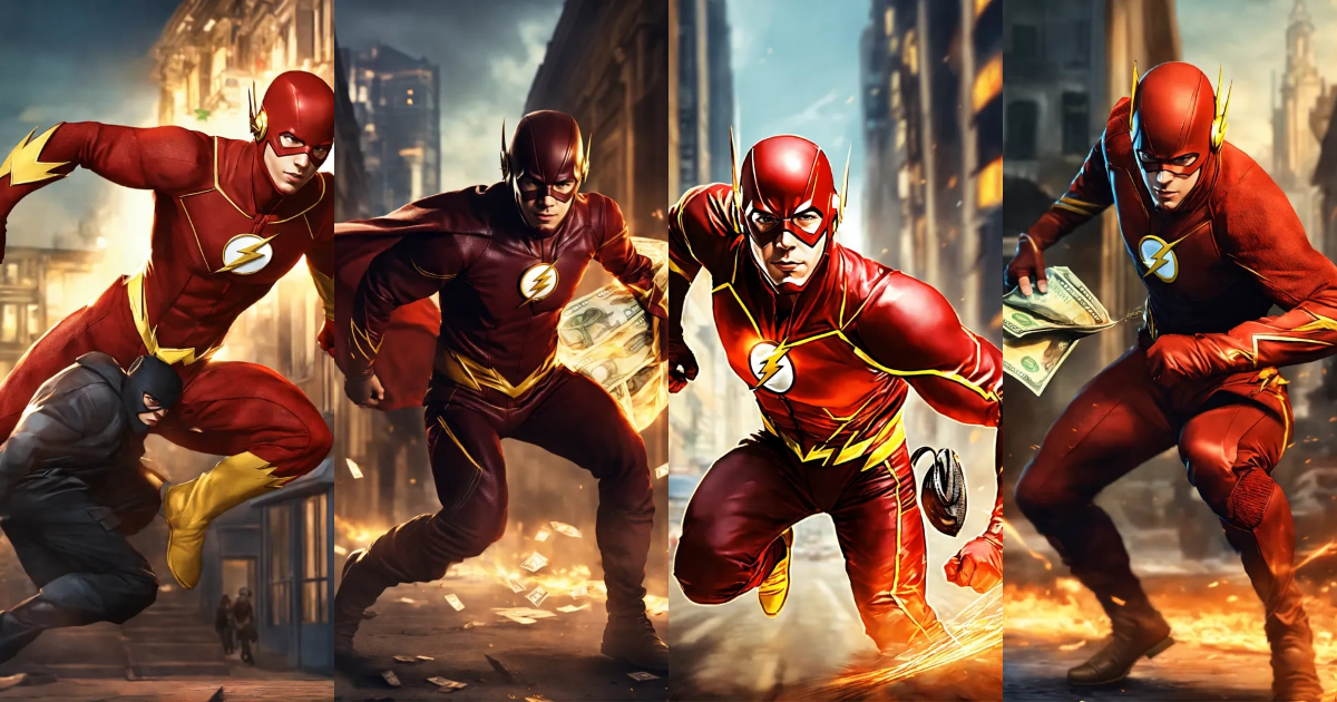 Lexica - Realistic, The flash fighting with thief, thief wearing a mask ...