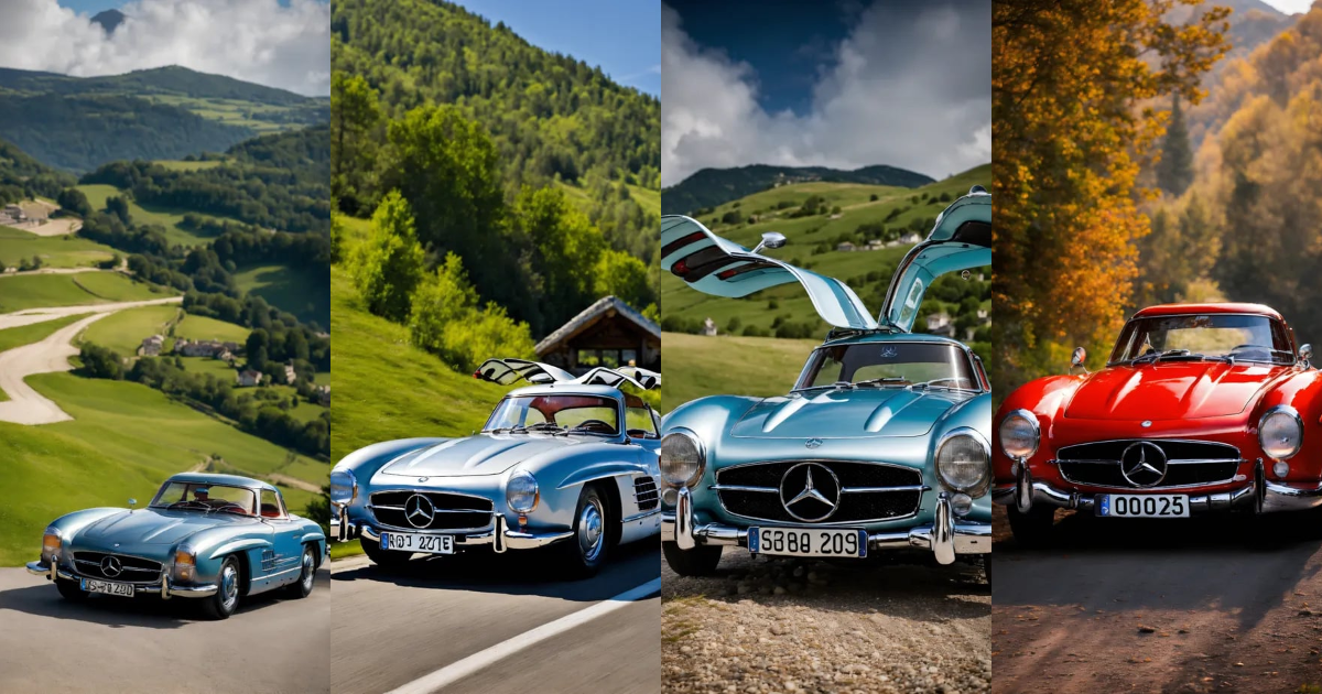 Lexica - Générez des images de la légendaire Mercedes-Benz 300 SL avec ...