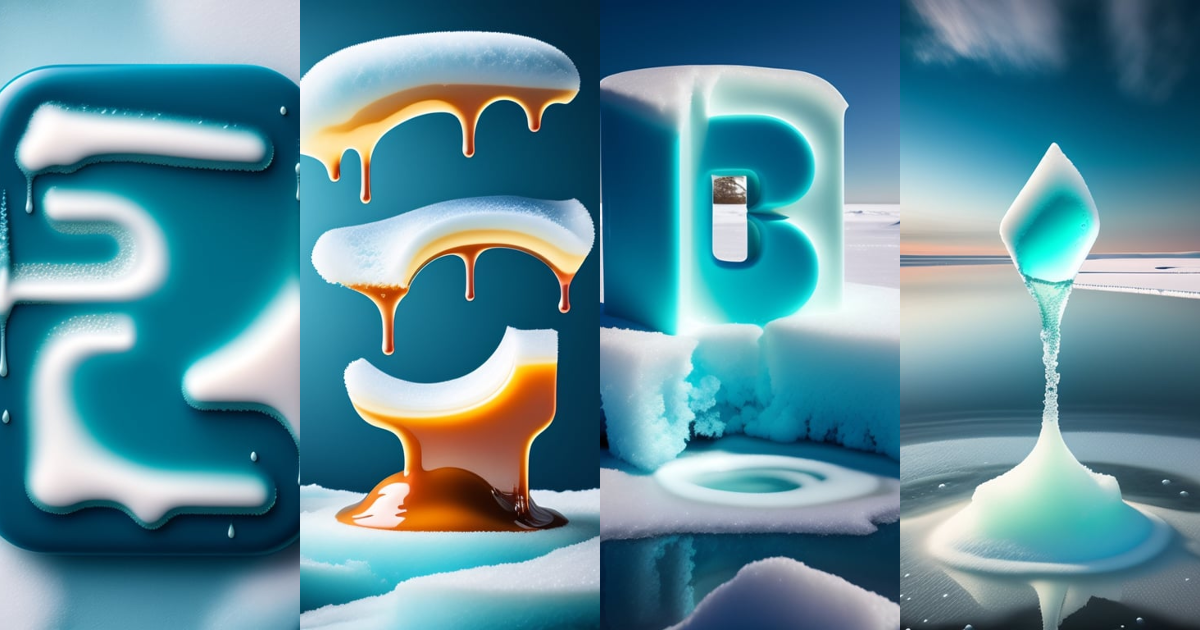 Lexica - A dollar sign made of melting ice