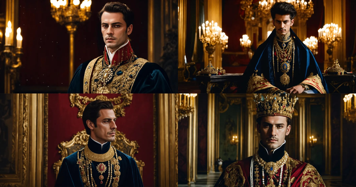 Lexica - Sinister portrait of a young and handsome evil French emperor ...