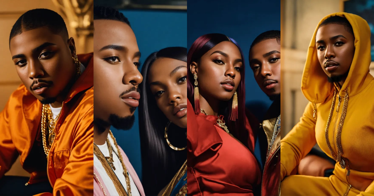 Lexica - Closeup portrait, RAPPER NAS AND MEGAN THEE STALLION , natural ...