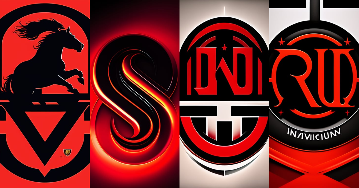 Lexica - Invictus logo in black and red