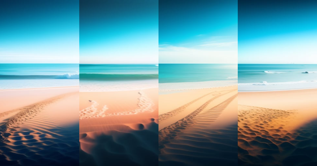 Lexica - Hellscape of the beach album cover, modern, film, soft ...