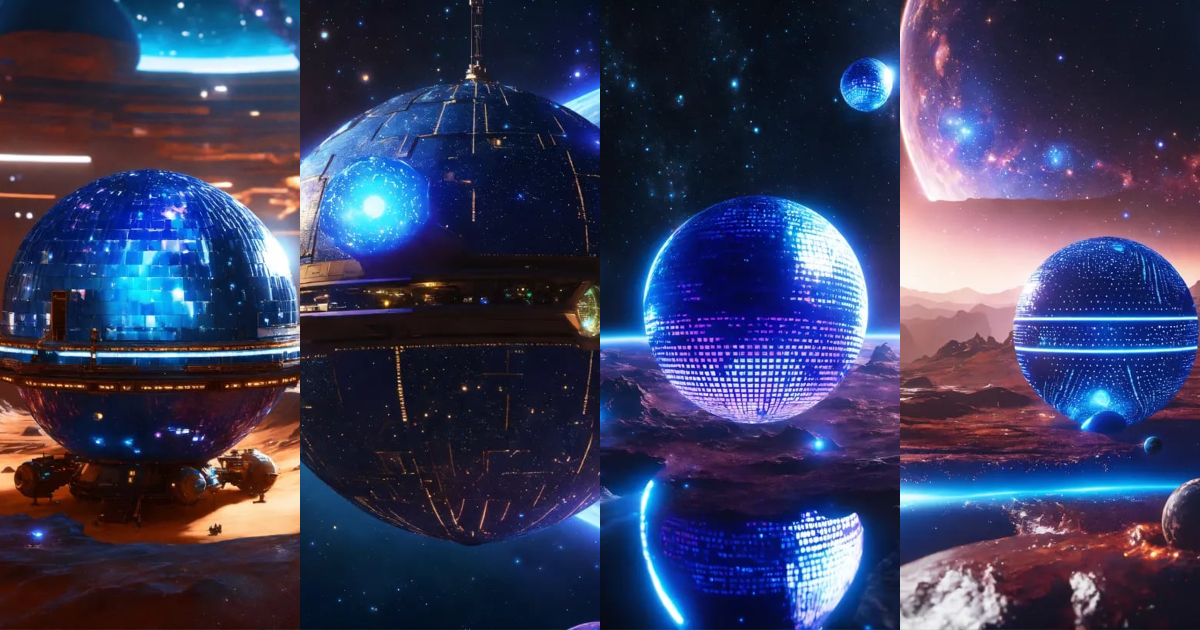 Lexica - Star cruiser docking on an artificial planet that looks like a ...