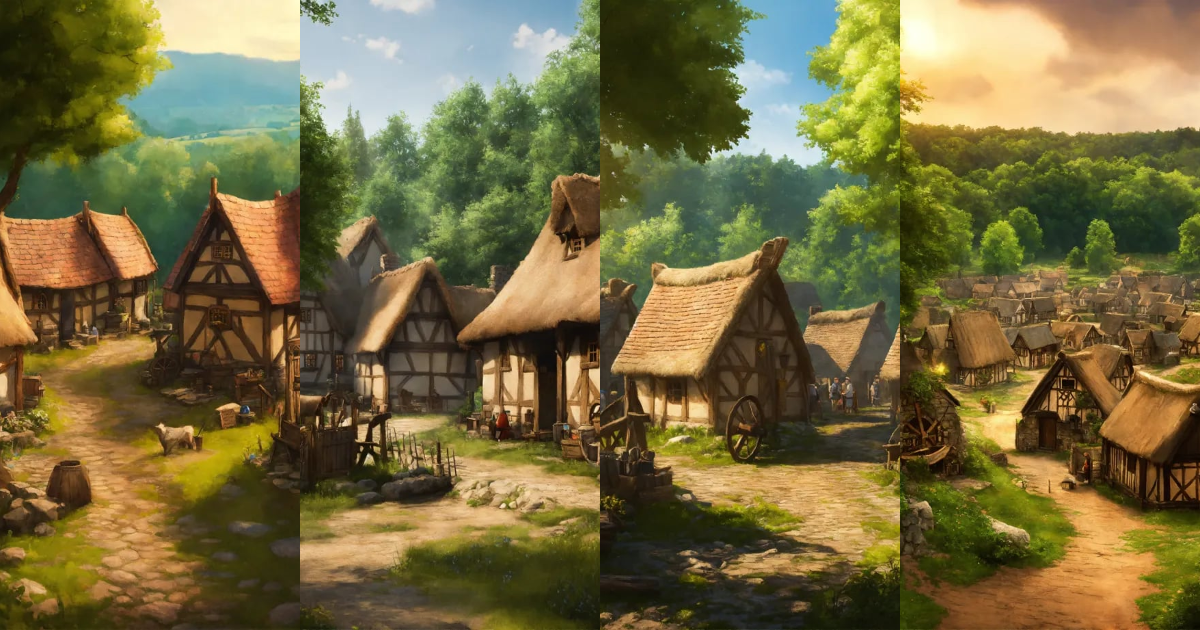 Lexica - Anglo saxon town in a forest