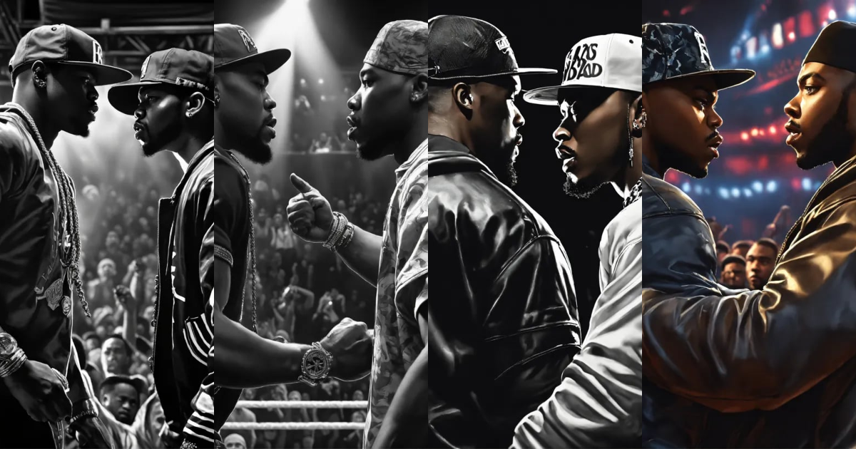 Lexica - Back view Pop art, hyperrealist portrait of black rapper ...