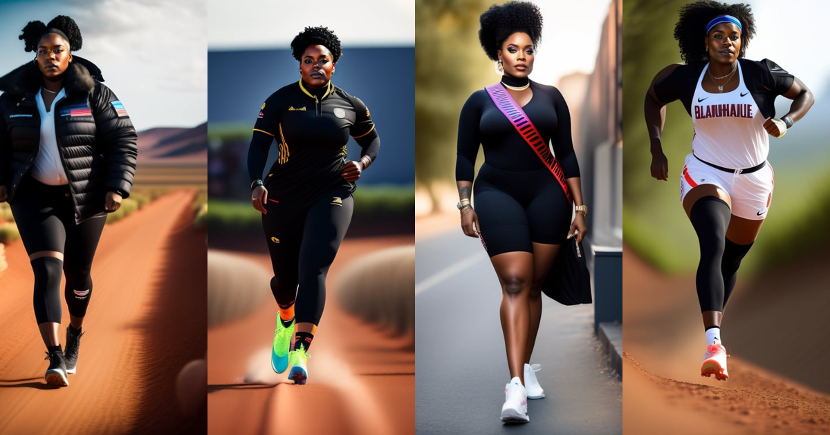 Lexica - Photo of a non-binary black person with one leg