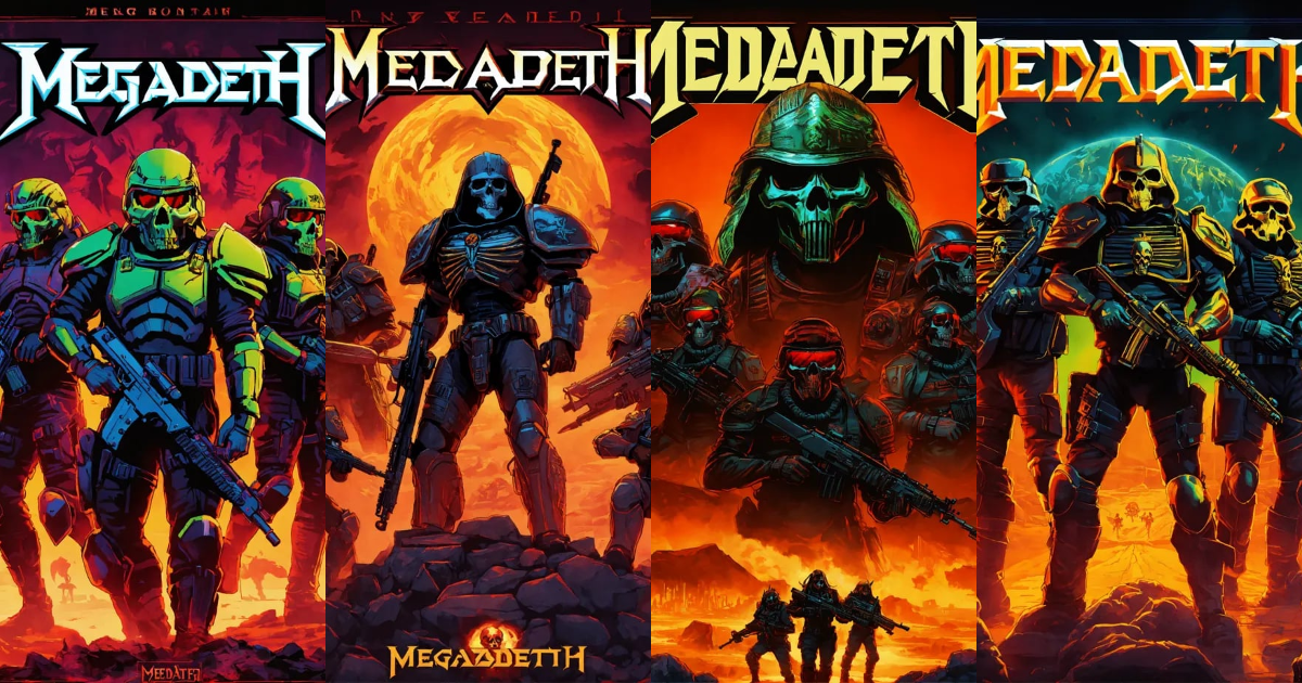 Lexica - A poster for Megadeth featuring a group of soldiers, heavy ...