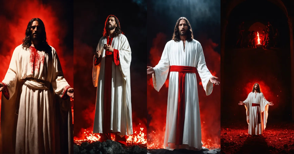Lexica - Movie still from the passion of the crhrist. Jesus preaching ...