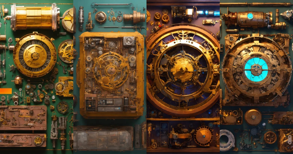 Lexica - Detailed mechanical parts, Costumes and props, Knolling ...