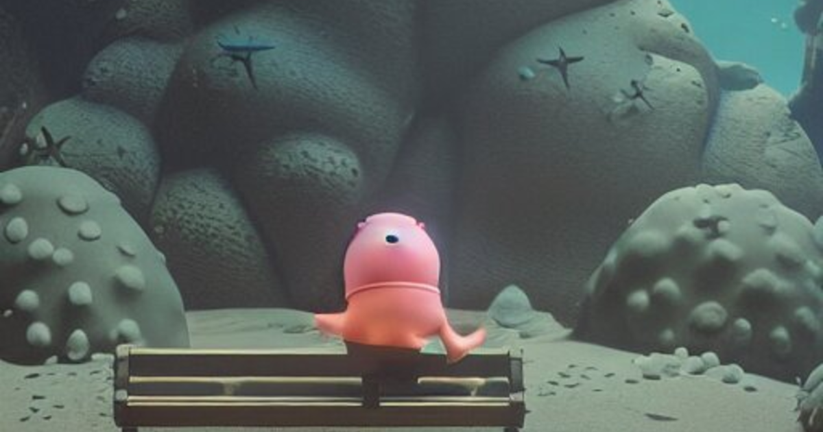 Lexica - Patrick star with a sad!!! expression slouching on a bench in ...