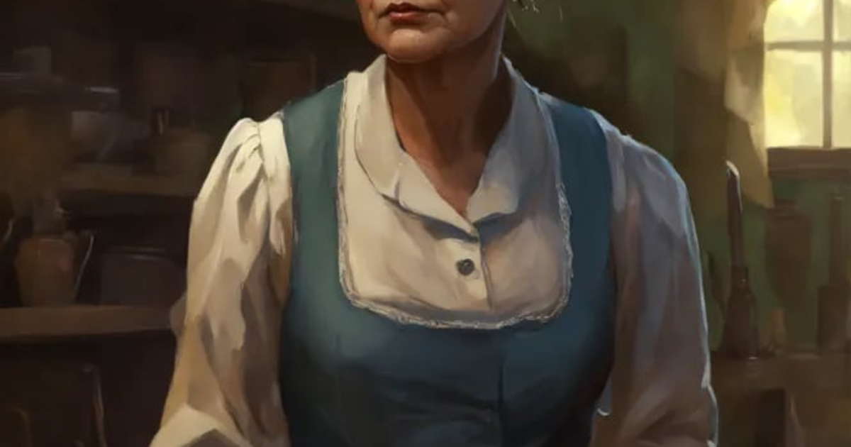 Lexica - 3/4 body shot, highly detailed, defiant rude old female ...