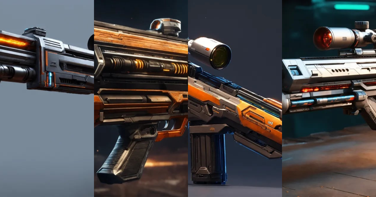 Lexica - Side view of the full image of a sci fi energy rifle, HD ...