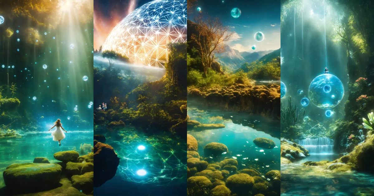 Lexica - Underwater long exposure photography, a giant white river ...