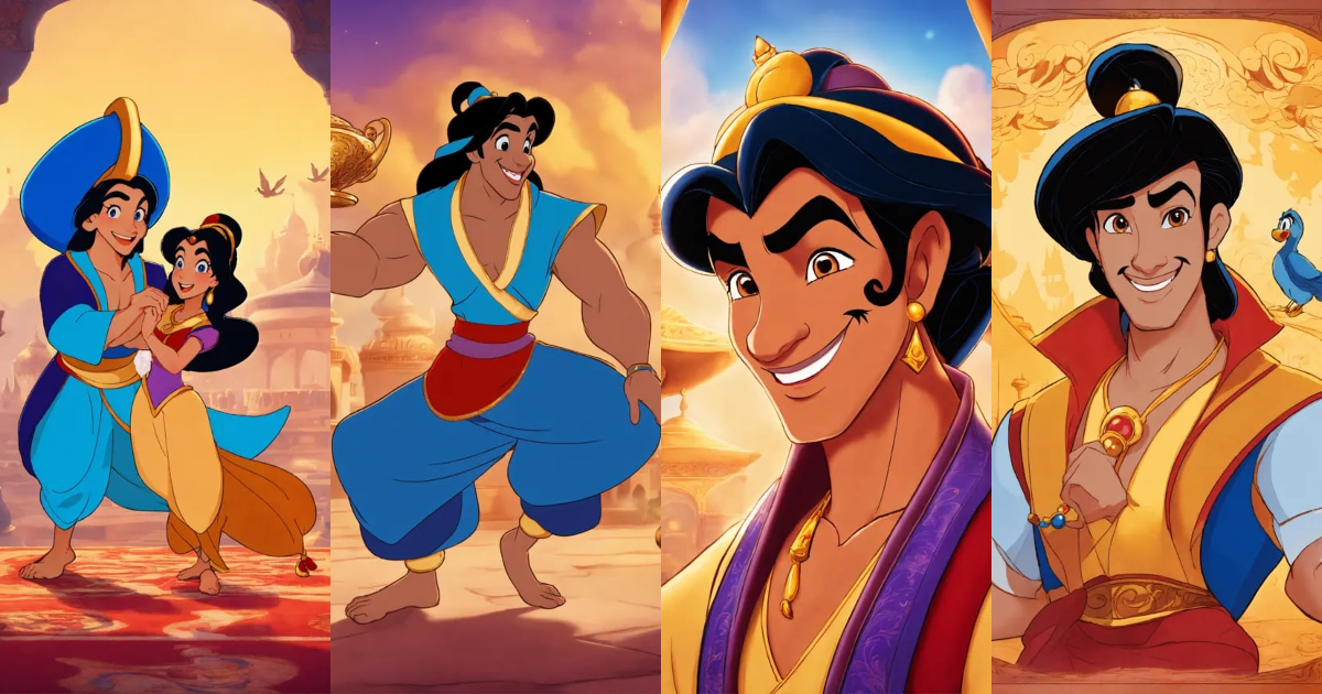 Lexica - Disney aladdin charcter cartoon
