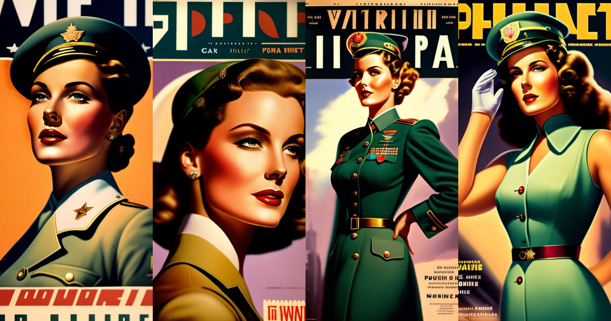 Lexica - 1945 pulp magazine cover, a beautiful woman in American ...
