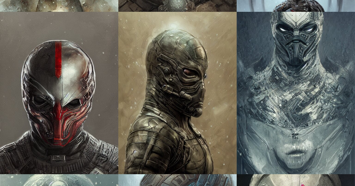 Lexica - Winter soldier mask, front view, intricate, elegant, sharp ...