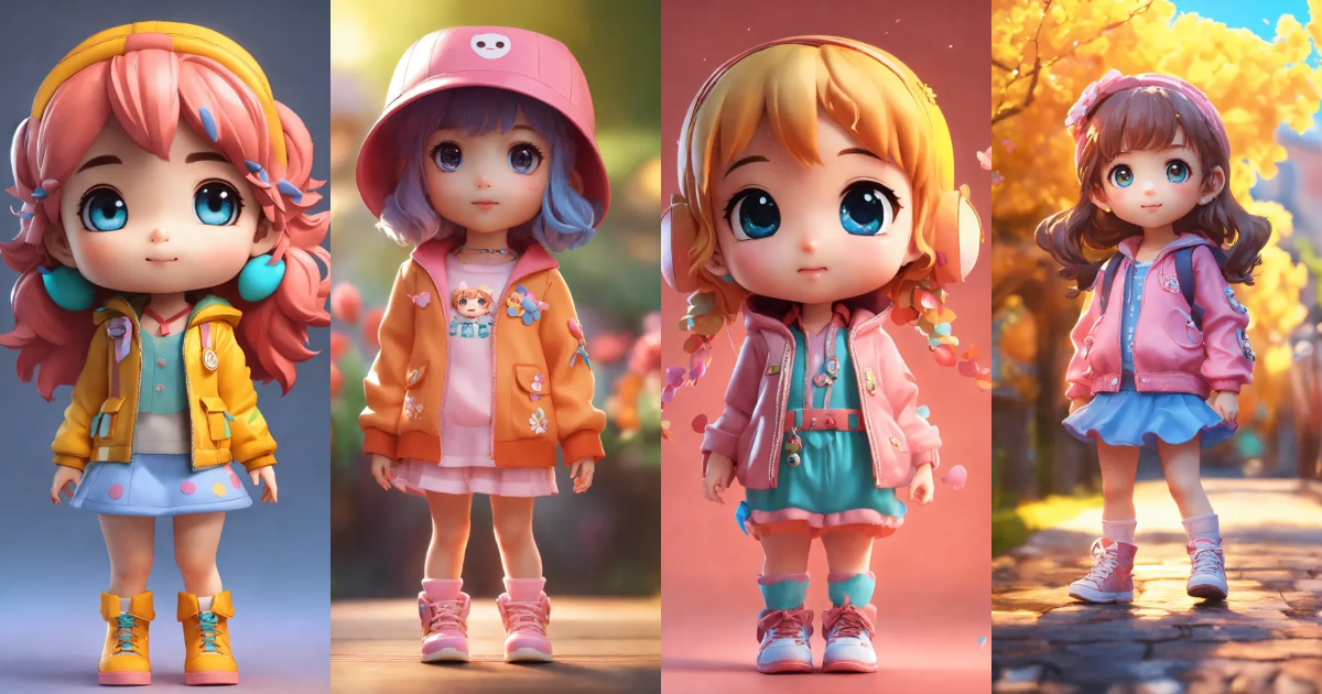 Lexica - 4d photographic image of full body image of a cute little ...