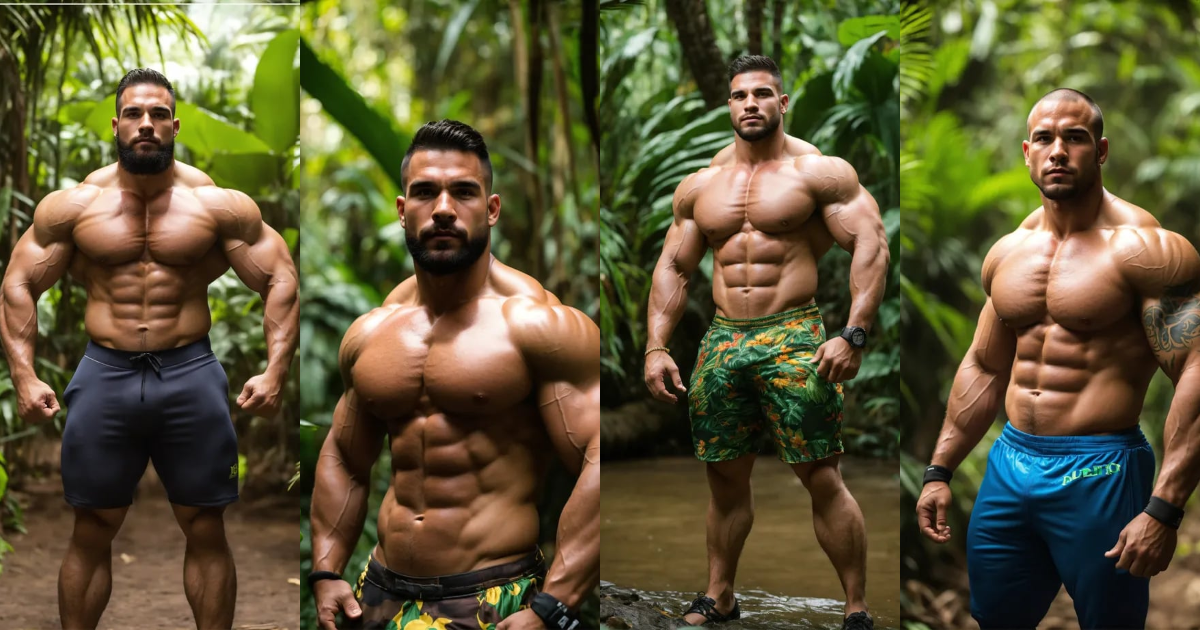 Lexica - 30-year-old man with big muscles, big bodybuilder, Brazilian ...