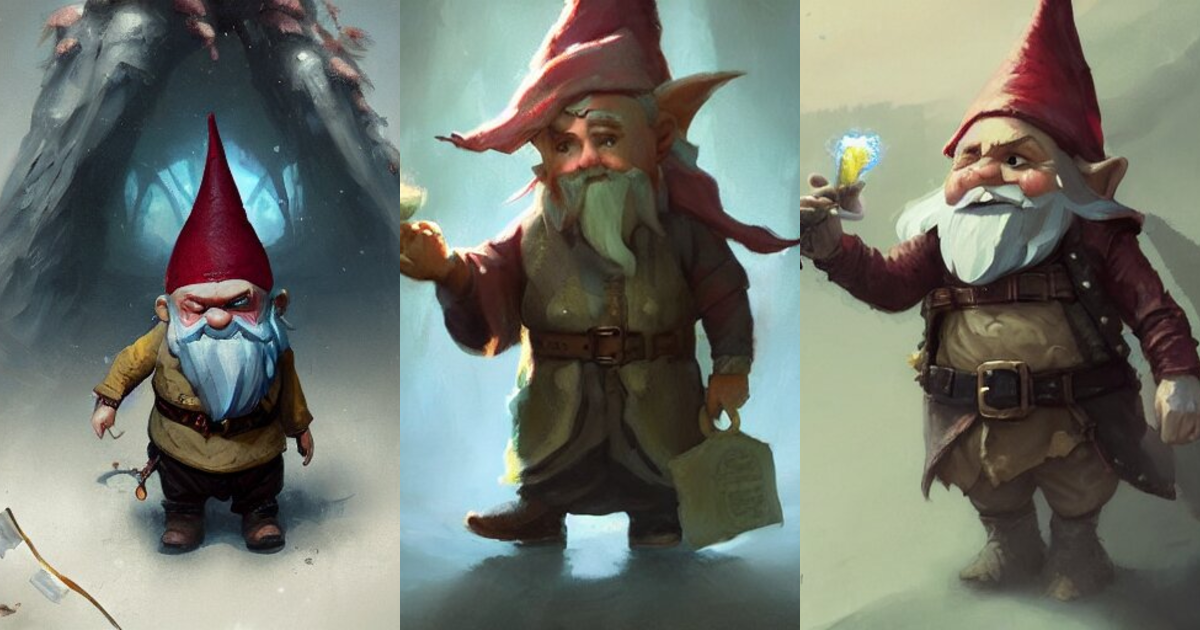 Lexica - Gnome illusionist, by greg rutkowski and thomas kinkade ...