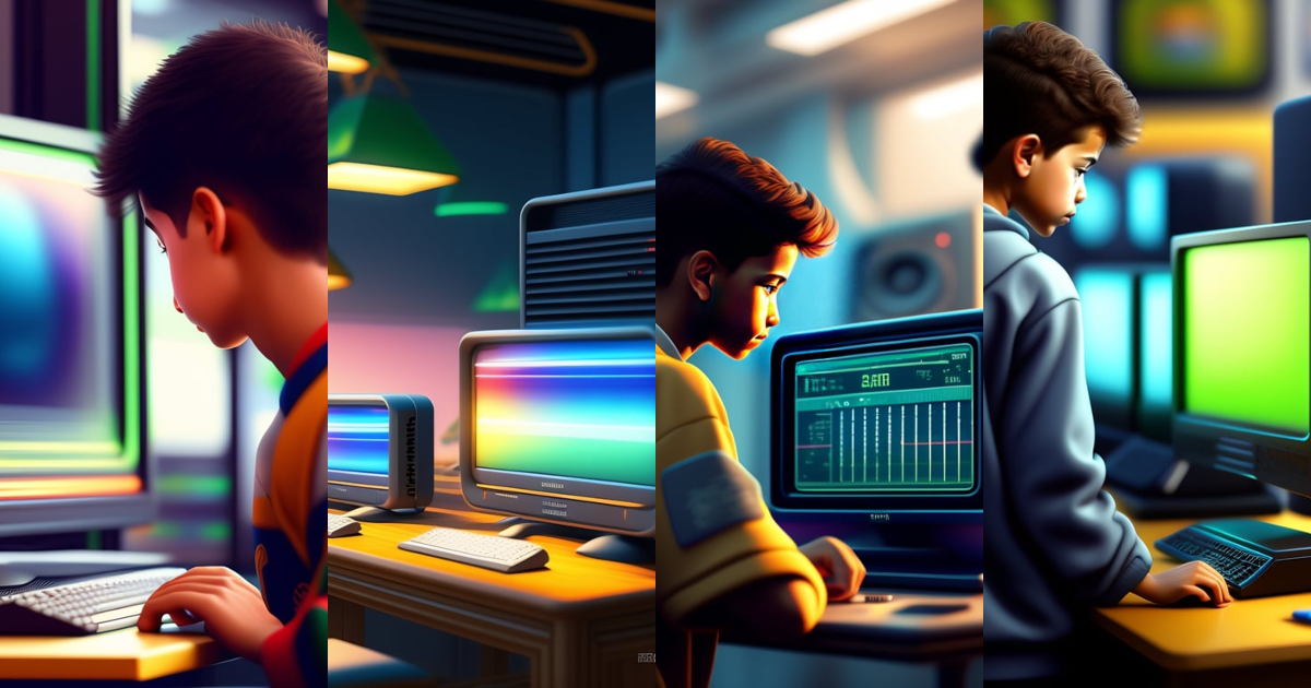 Lexica - 9 0's computer club, highly detailed, digital painting ...