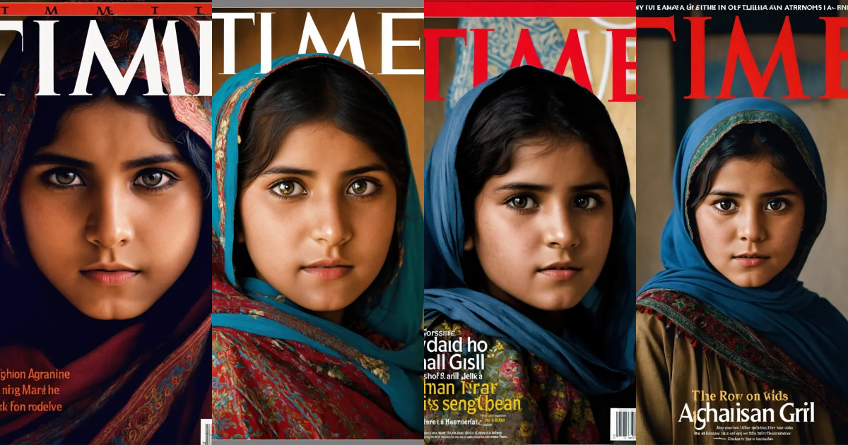 Lexica - Time magazine afghan girl