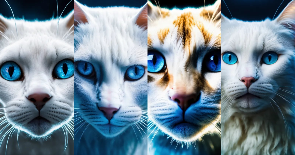 Lexica - Underwater photography, long exposure, graceful white male cat ...