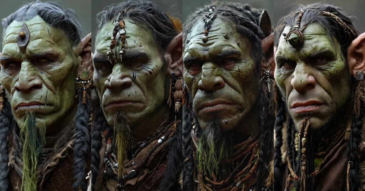 Lexica - A realistic medieval male Orc Shaman