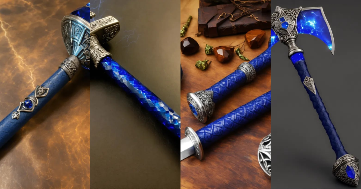 Lexica - Great hammer. Lightning. Weapon. D&D. Large, anvil-sized ...