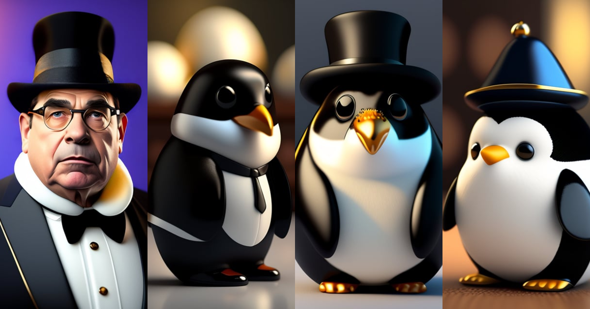 Lexica - Jerry Nadler dressed as a Penguin, wearing a monocle, funko ...