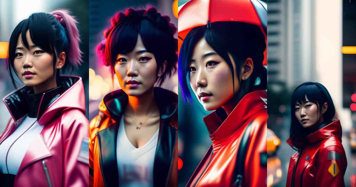 Lexica - Kaori from akira, cyborg parts, rainy Neo Tokio photo shoot ...