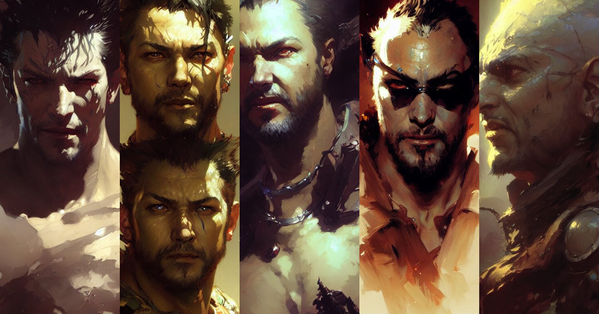 Lexica - Moonmoon _ ow portrait dnd, painting by gaston bussiere, craig ...