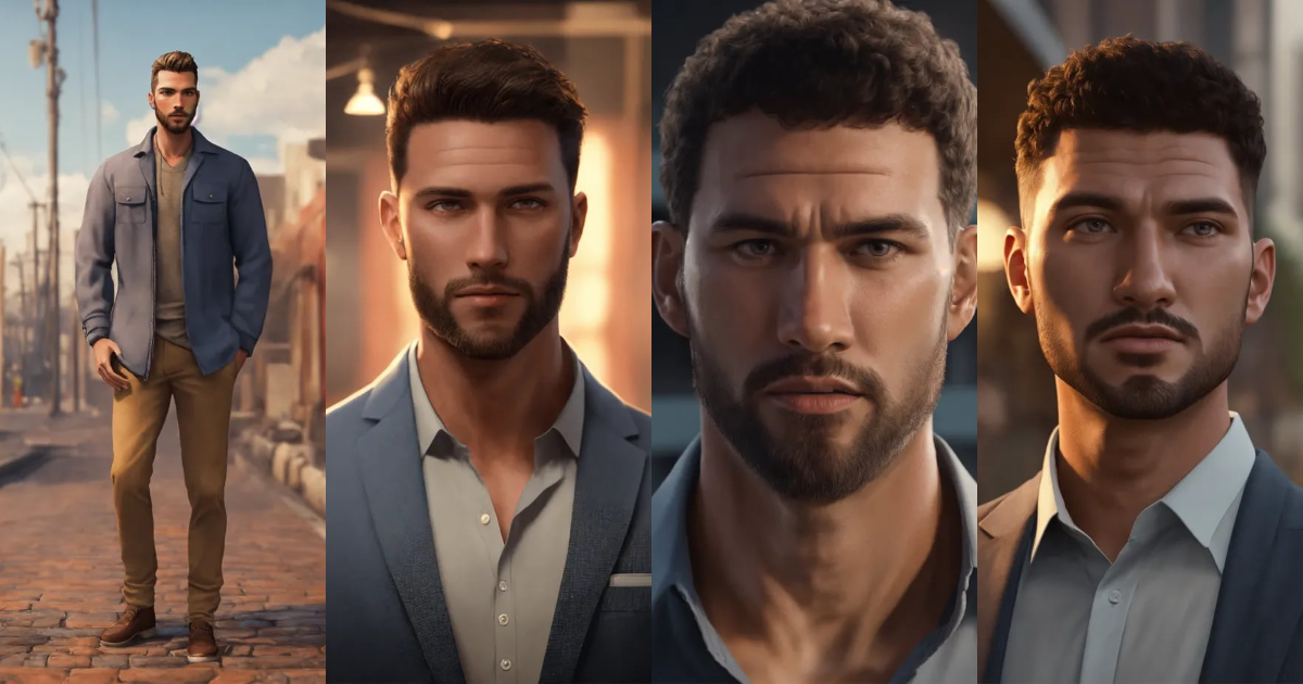 Lexica - Insert animation of a realistic looking man facing a challenge