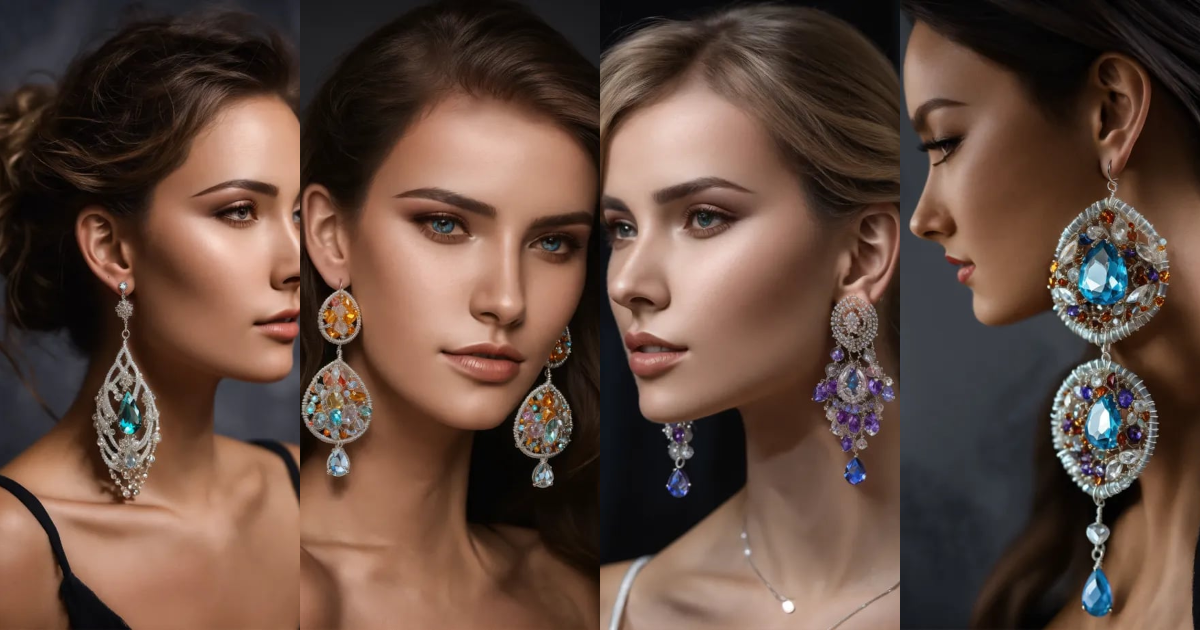 Lexica - Modern super model wearing beautiful sterling silver wire ...