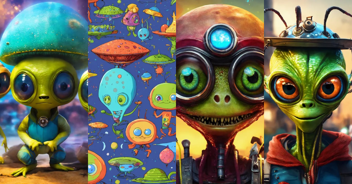 Lexica - Funy crazy aliens avatar