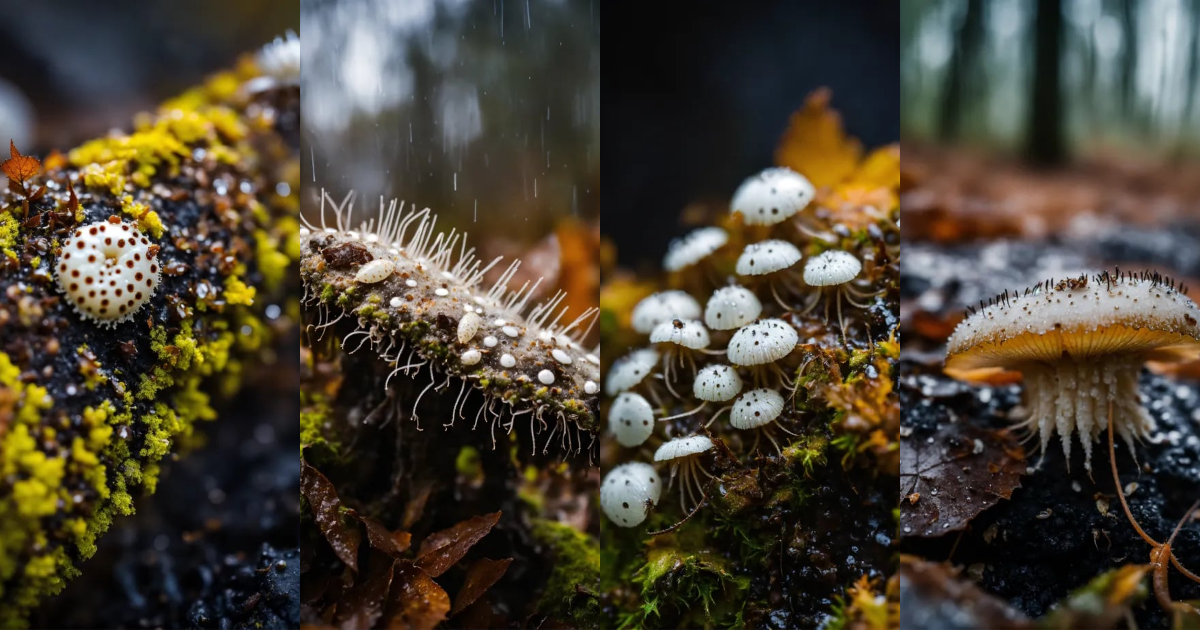 Lexica - Dark creepy ugly rainy Autumn macro photography composition of ...