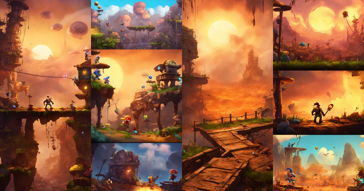 Lexica - 2d Rayman-style platform game with hyper realistic 8k ...