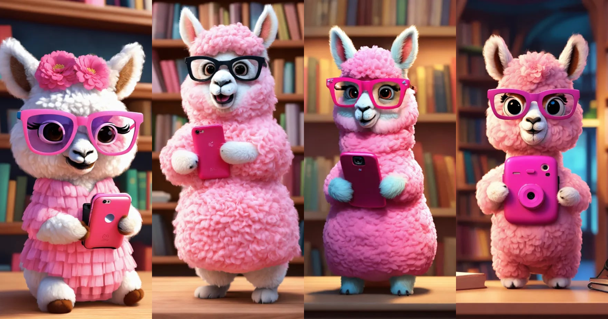 Lexica - A hilarious 3D Disney Pixar style cartoon alpaca wearing a ...