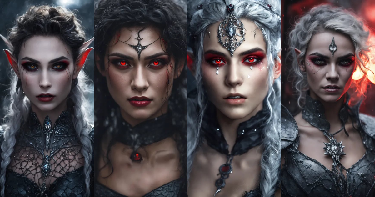 Lexica - Fantasy portrait of a grey skinned elf, masculine, feminine ...