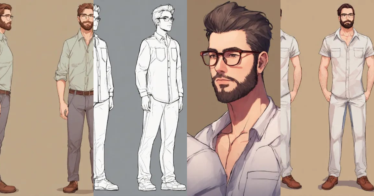 Lexica - Full head to feet, front, back, side pose, very high detailed ...